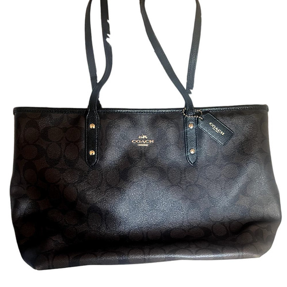 Coach | Bags | Coach Zip Top Tote In Signature Canvas | Poshmark